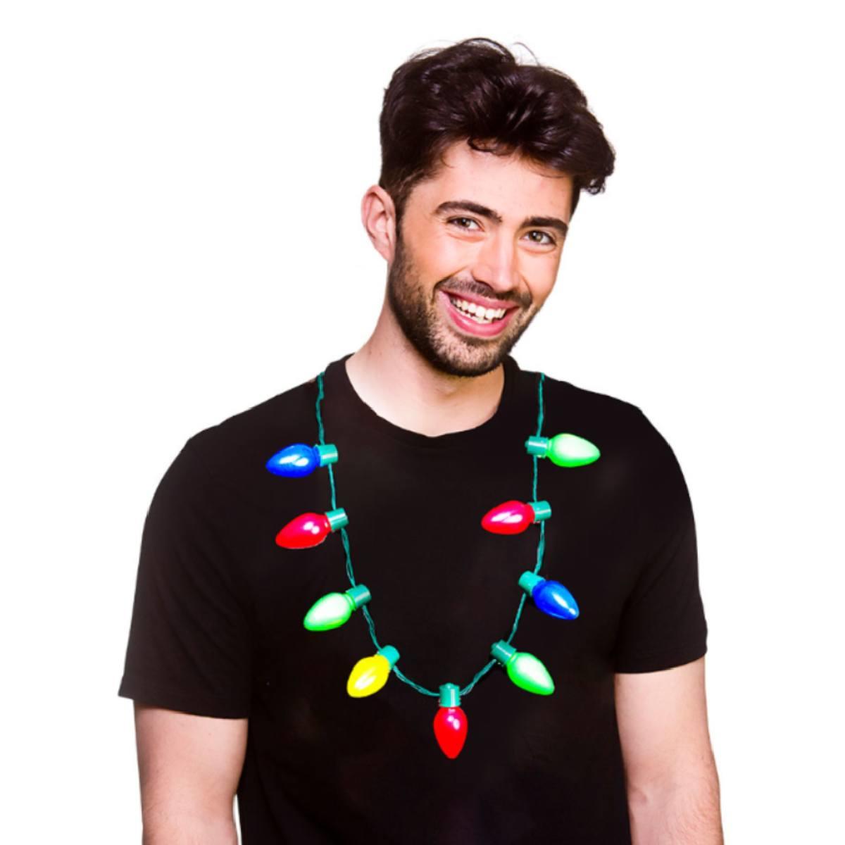 Unisex Christmas Lights Necklace by Wicked Costumes XM-4648 | Karnival ...