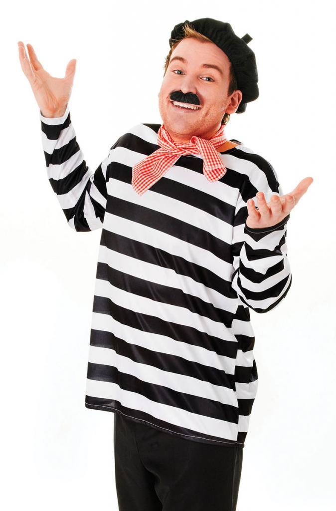 Instant Frenchman Fancy Dress Costume Set by Bristol Novelties DS015 ...