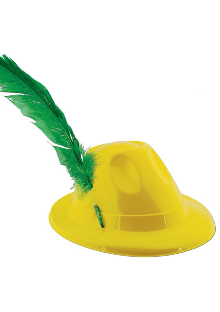 Oktoberfest Alpine Hats with Long Feather