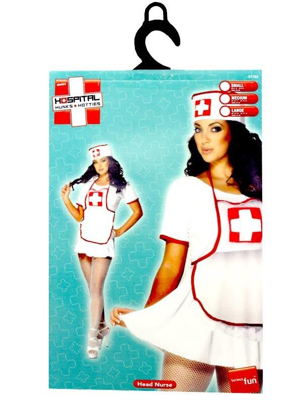 Adult Hospital Nurse Costume by Smiffys 21763 | Karnival Costumes