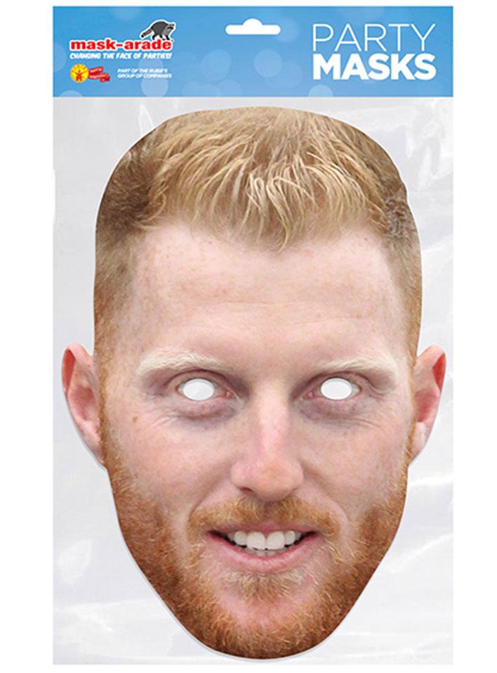 Ben Stokes Celebrity Face Mask by Mask-erade BSTOK01 | Karnival Costumes