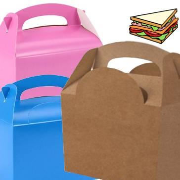 Great Range Plain Coloured Party Boxes | Karnival Costumes