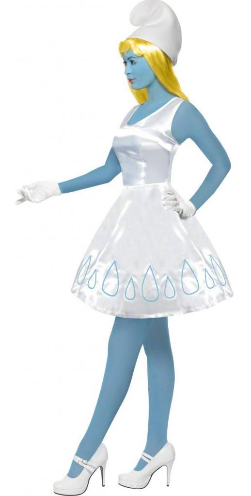 Deluxe Smurfette Adult Fancy Dress Costume