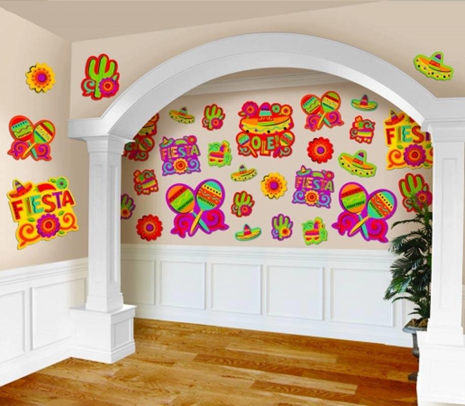 Mexican Fiesta Cutout Decorations Pack 30pcs by Amscan 197285 ...