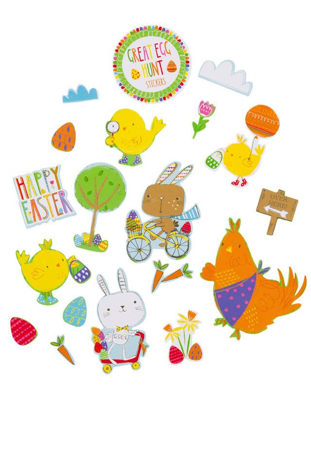The Great Egg Hunt Easter Stickers by Talking Tables GH-Stickers ...