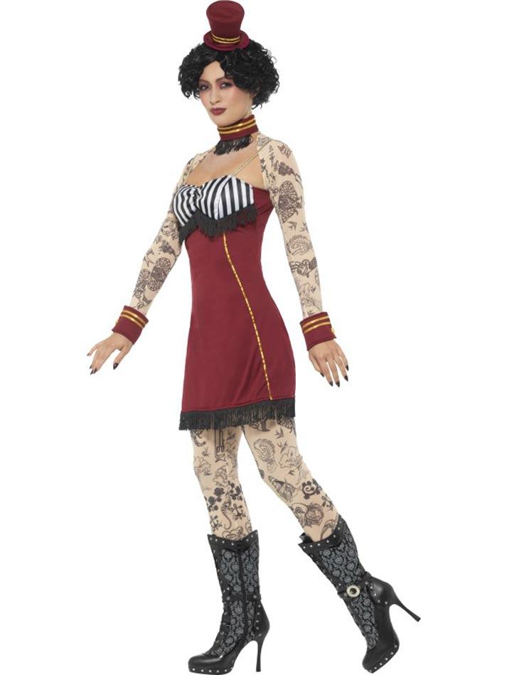 Deluxe Tattoo Lady Costume by Smiffys 46827 | Karnival Costumes
