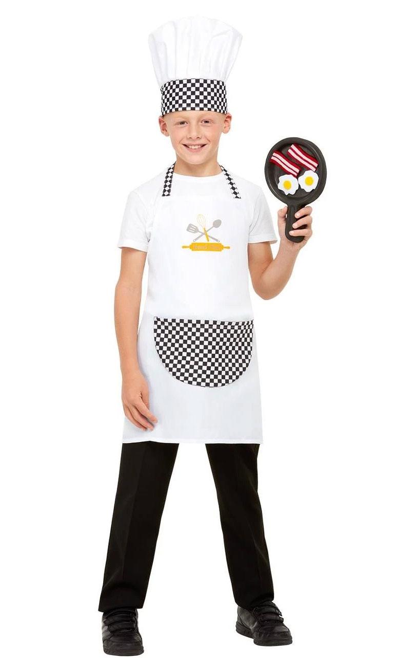 Kid's Chef Fancy Dress Costume Accessory Kit by Smiffys 47728 ...