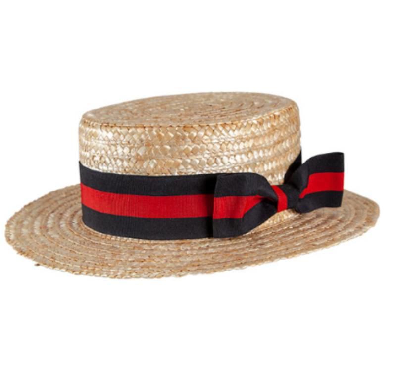 Roaring Twenties Deluxe Straw Boater by Wicked AC-9570 | Karnival Costumes