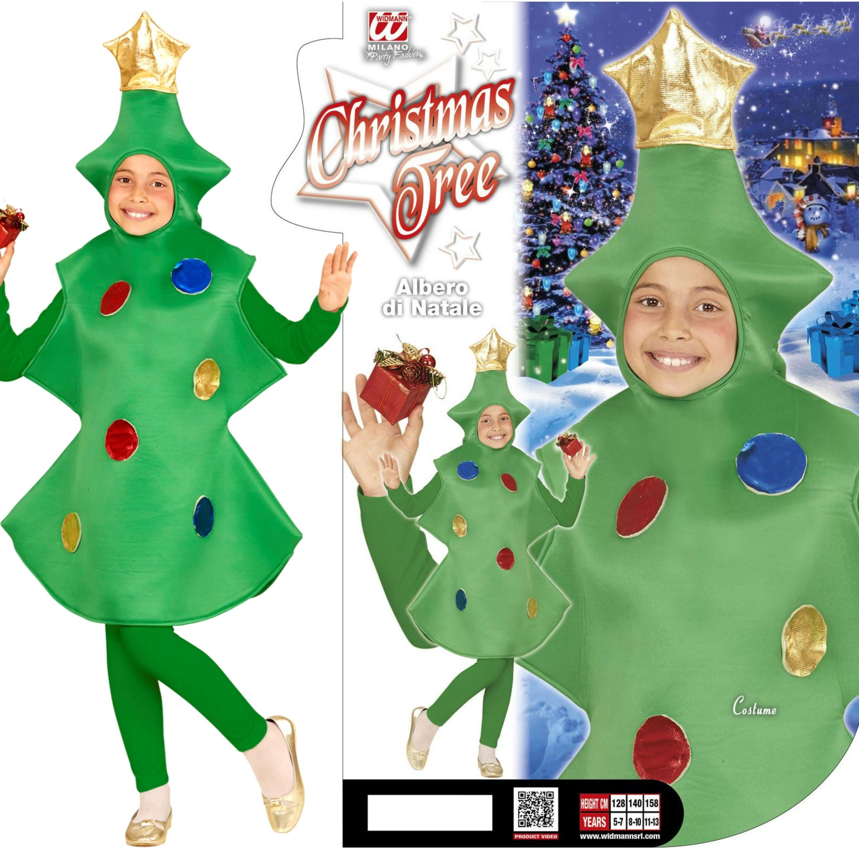 Christmas Tree Fancy Dress Costume for Children by Widmann 0280T ...