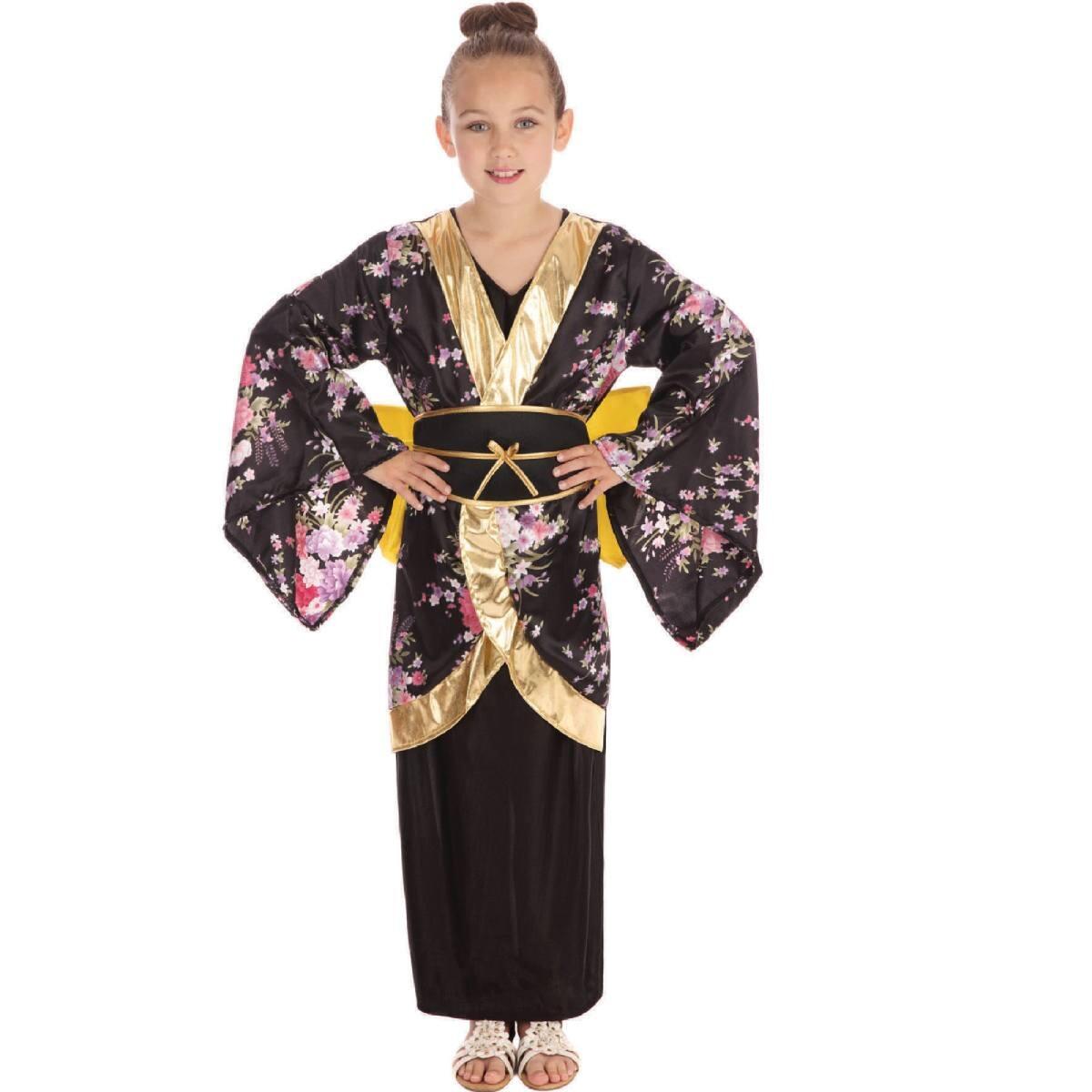 Geisha Fancy Dress Costume for Girls by Bristol Novelties CC659 ...