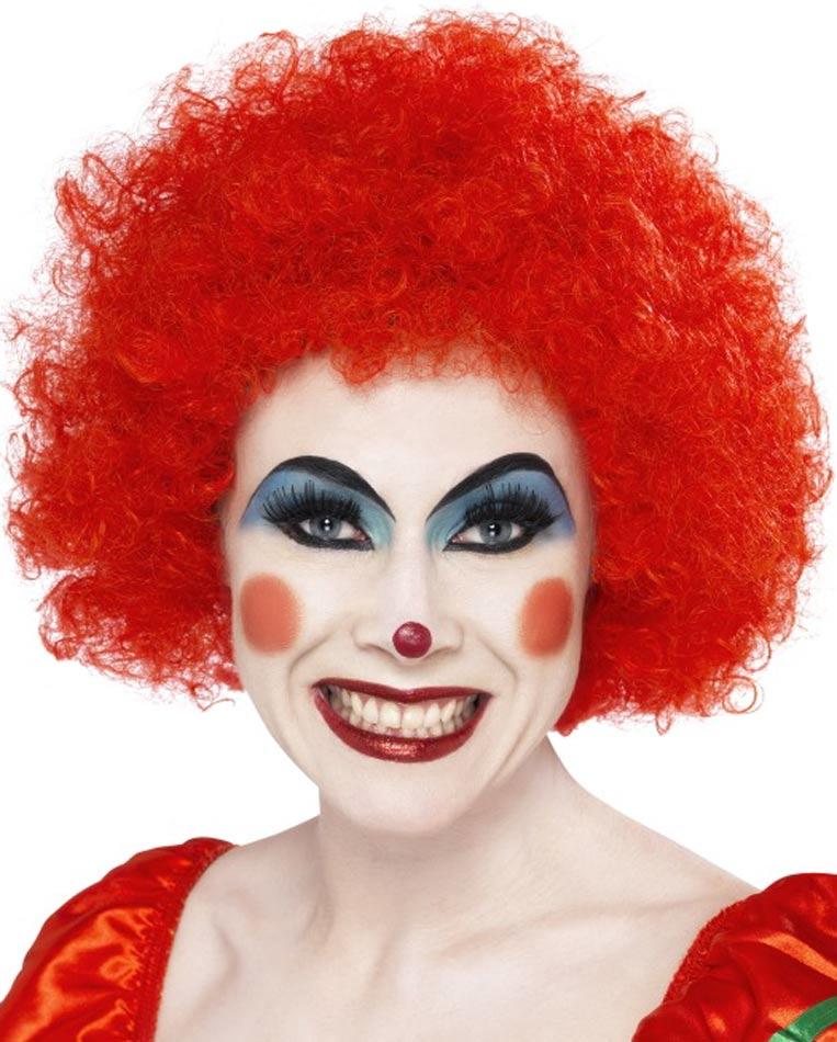 Clown Afro Wig in Red 120gr Weight by Smiffy 42089 | Karnival Costumes
