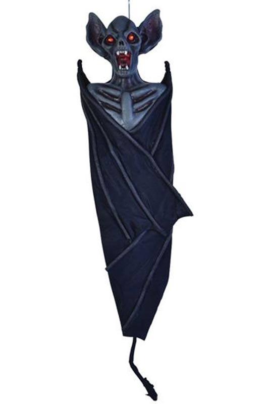 Hanging Demon Bat with Flashing Eyes - 100cm