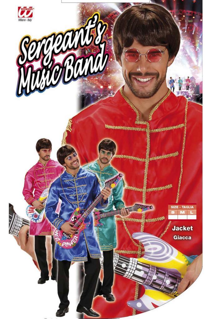 Deluxe Beatles Sgt Pepper Jacket with Gold Trim by Widmann 7614 ...