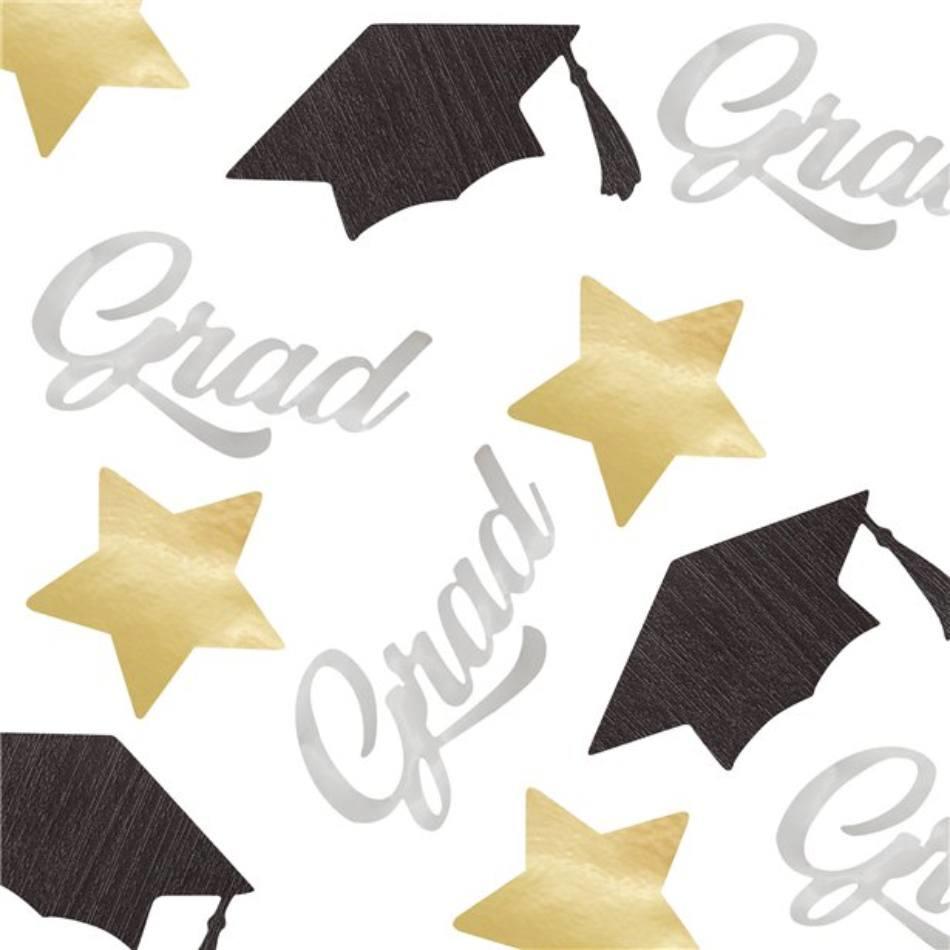 Metallic Graduation Confetti 14.1g Unique 24879 | Karnival Costumes