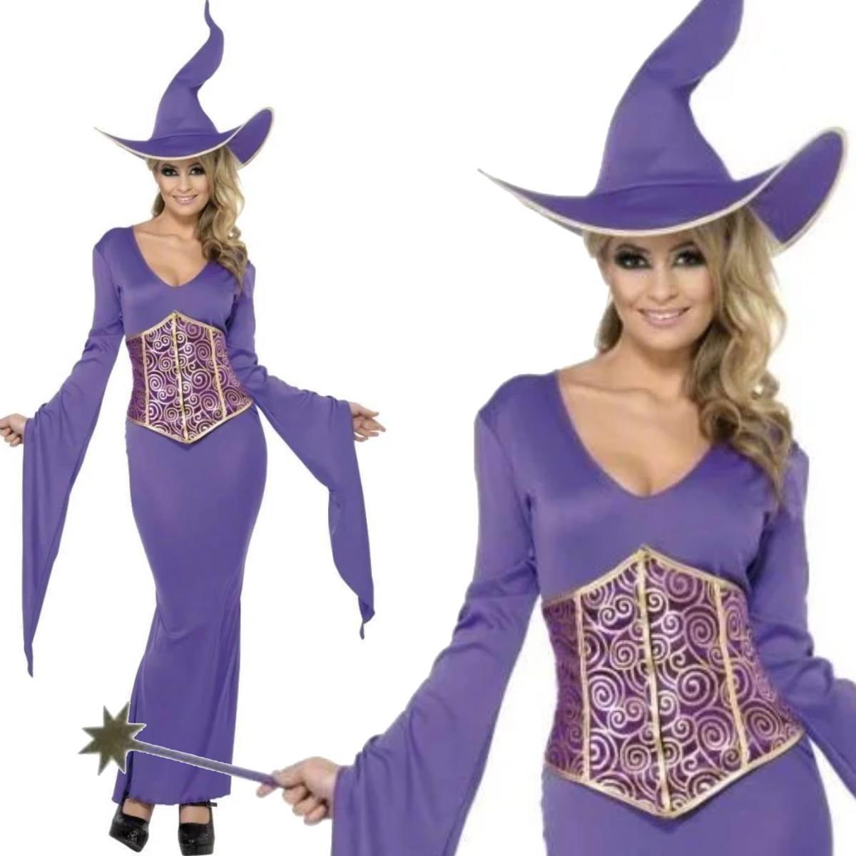 Lady's Halloween Sorceress Costume by Smiffys 33250 | Karnival Costumes