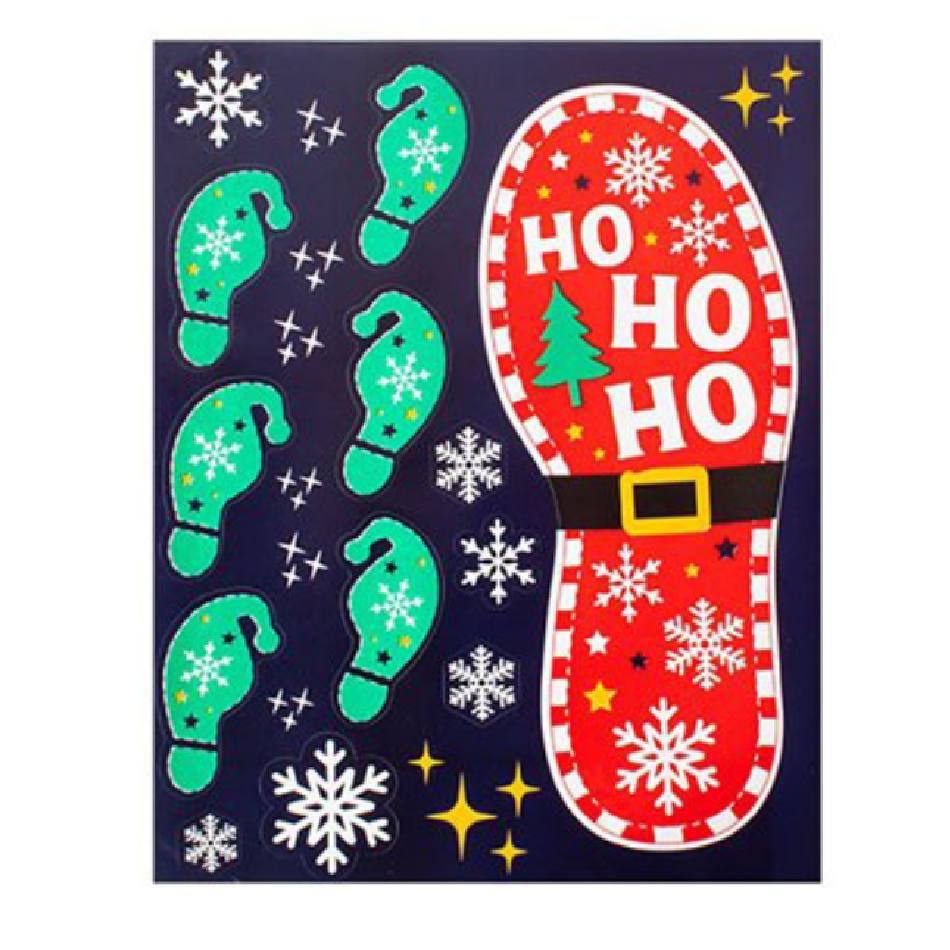 Father Christmas and Elf Foot Prints 2 Sheets Item: XM6245 | Karnival ...