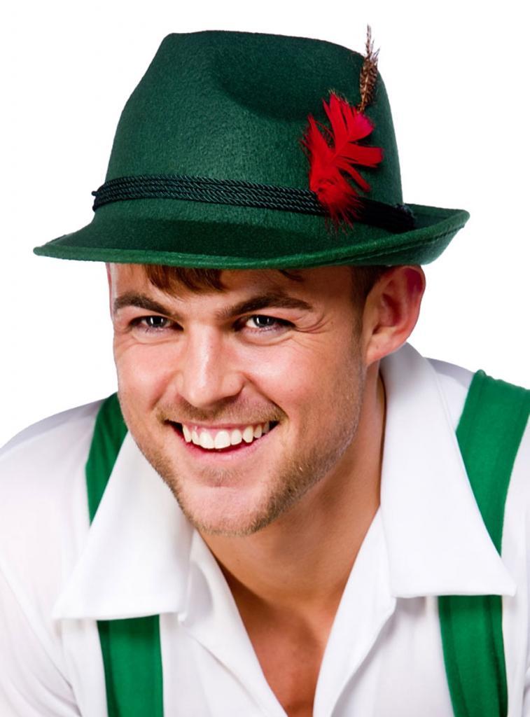 Deluxe Oktoberfest Hat with Feather by Wicked AC-9163 | Karnival Costumes