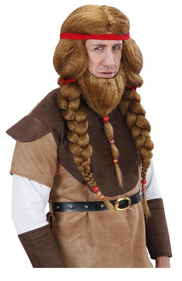 Celtic or Viking Warrior's Wig and Beard Set by Widmann W6563 ...