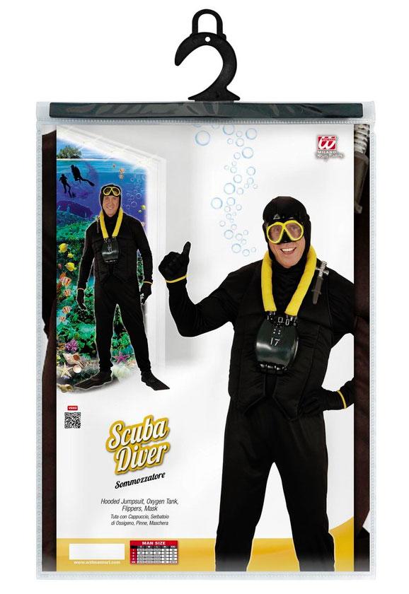 Scuba Diver Frogman Costume for Adults by Widmann 7461 | Karnival Costumes