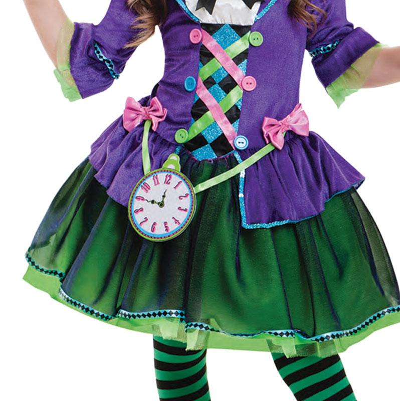Bad Hatter Fancy Dress Costume for Girls by Amscan 9903193 | Karnival ...