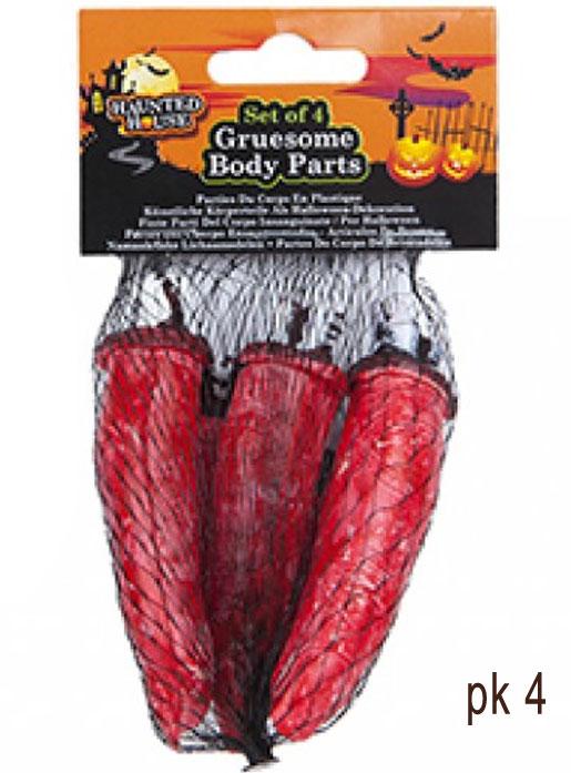 Gruesome Body Parts 4pcs options; Eyes, Ears, Fingers by PMS 977139 ...