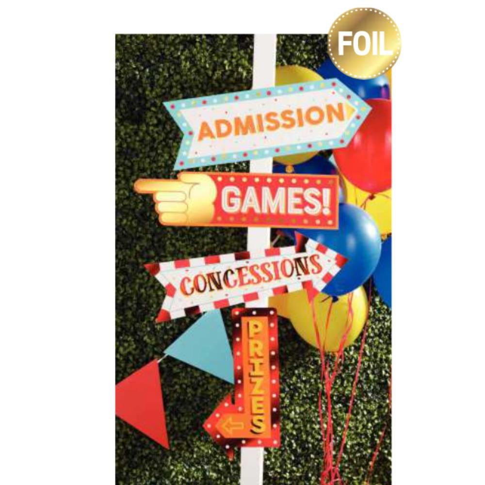 Colourful Carnival Signs with Foil Accents by Creative Converting ...