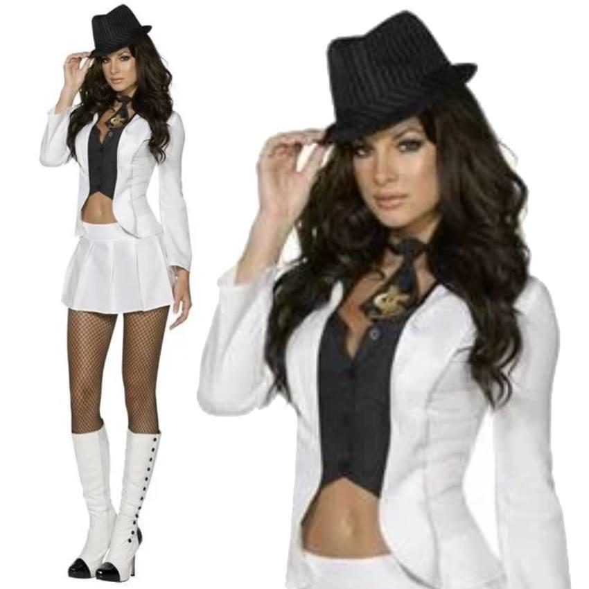 Fever Range Sexy Ganster Costume for Women by Smiffys 31900 | Karnival ...