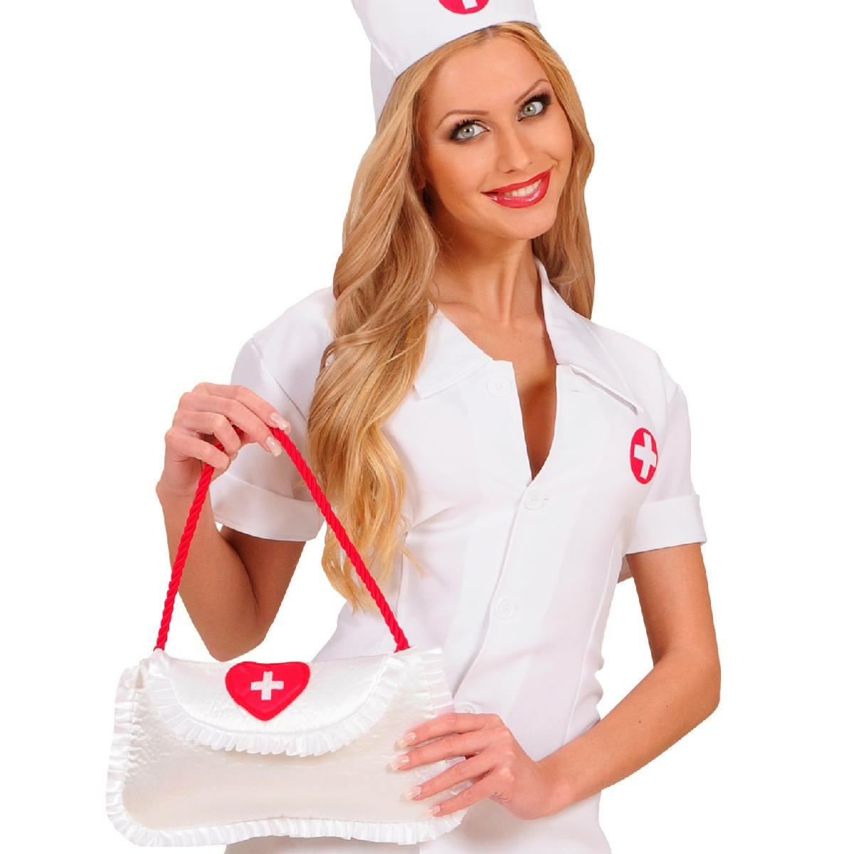 Hospital Nurse Costume Handbag by Widmann 8106H | Karnival Costumes