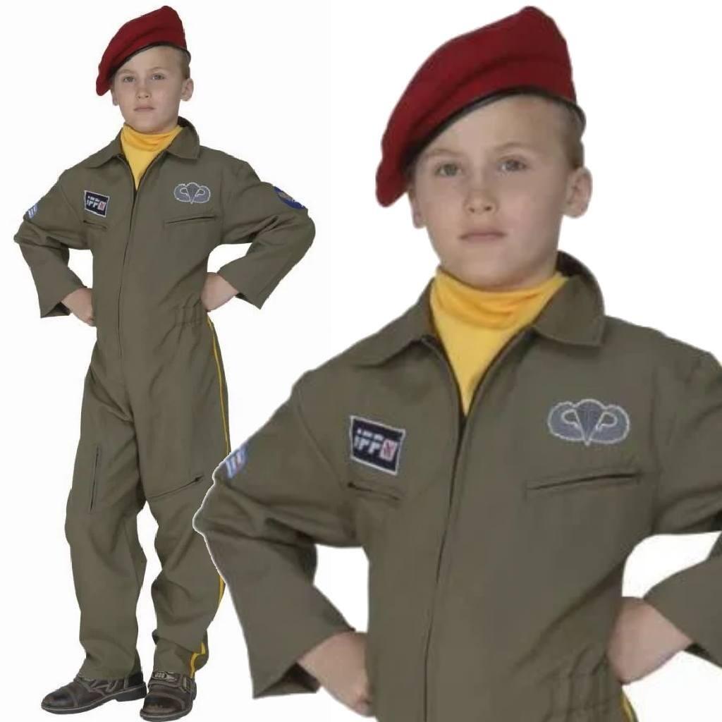 Paratrooper with Light Up Badge Childrens Fancy Dress Costume 5567T ...