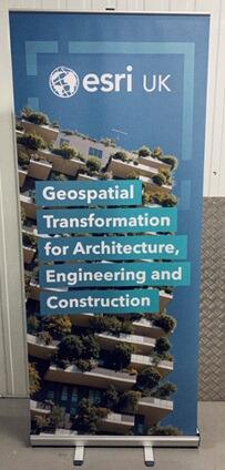Geospatial transformation for AEC pull-up banner