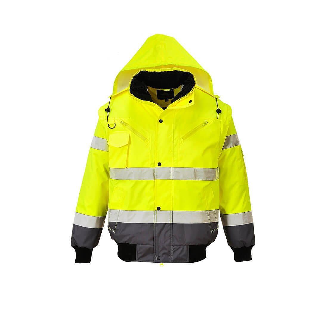Portwest C465 Hi-Viz Contrast Bomber Jacket