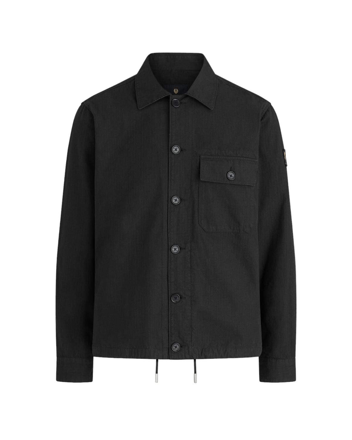 Belstaff Black Gulley Cotton Ripstop Overshirt Shackett