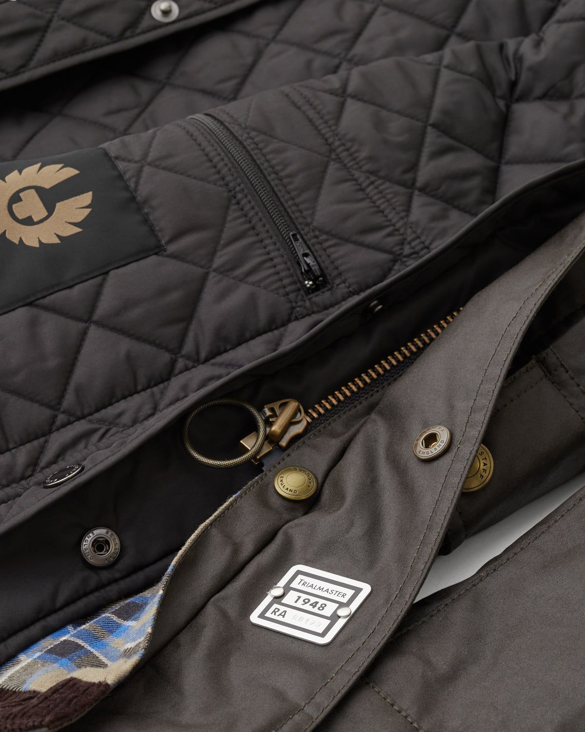 Belstaff Icon Quilted Nyon Waistcoat / Gilet Black