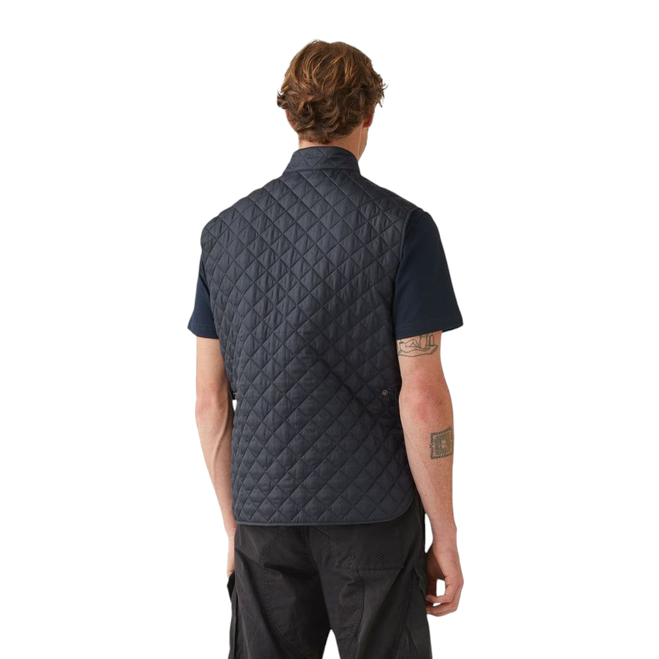 Belstaff Icon Quilted Nyon Waistcoat / Gilet Dark Navy