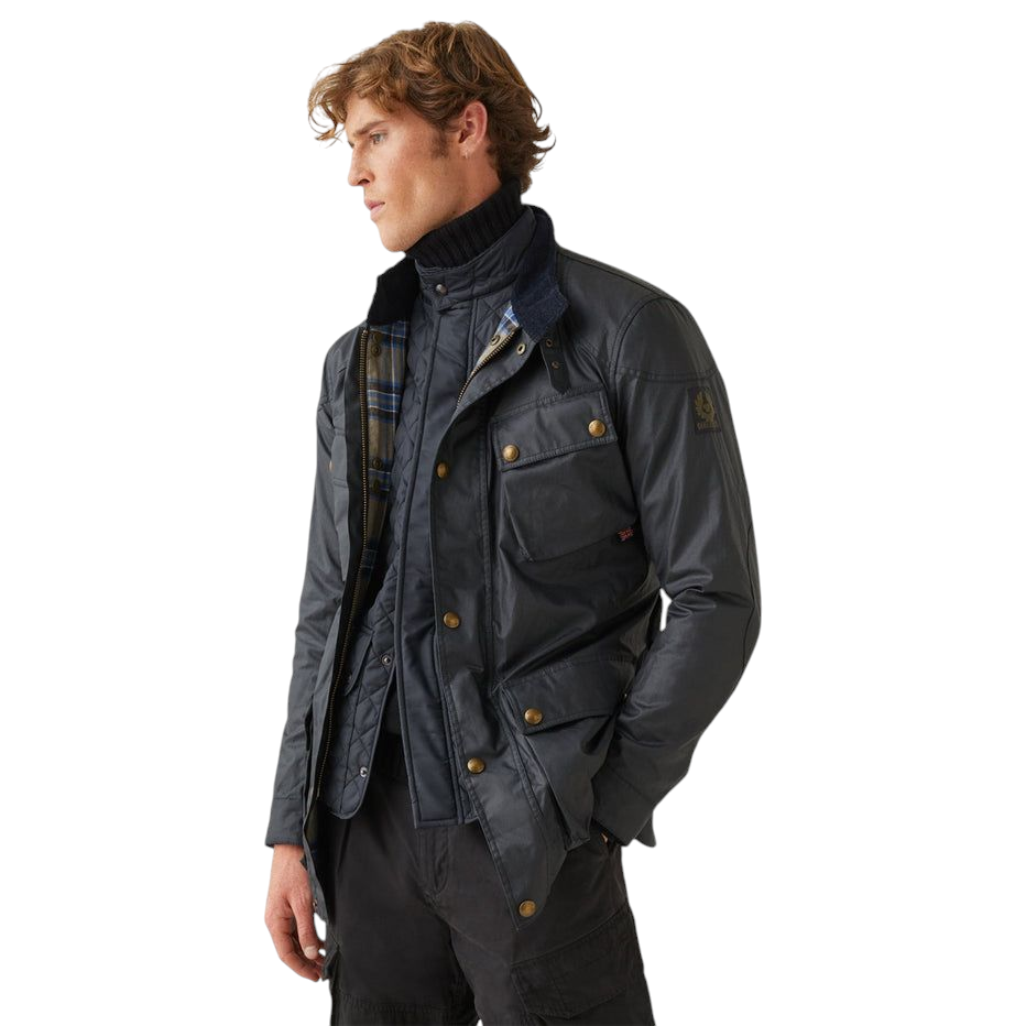 Belstaff Icon Quilted Nyon Waistcoat / Gilet Dark Navy