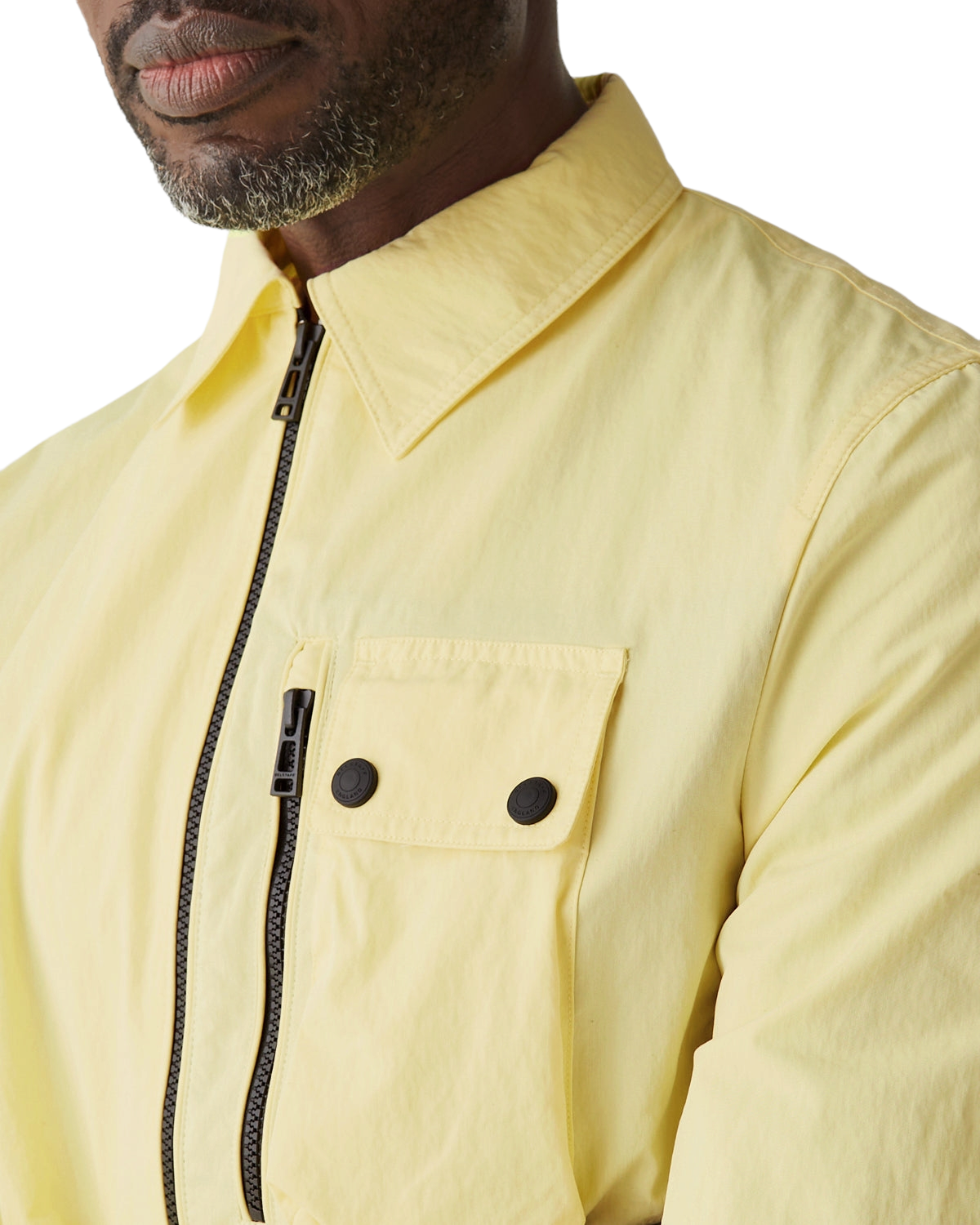 Belstaff Lemon Yellow Rail Overshirt Shackett
