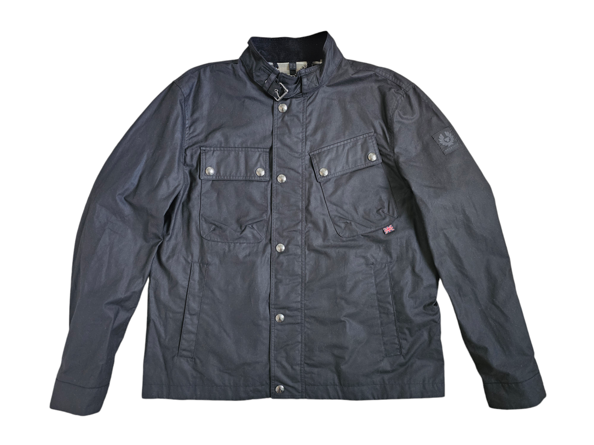 Belstaff Beat Jacket Black Lightweight Waxed Cotton Jacket