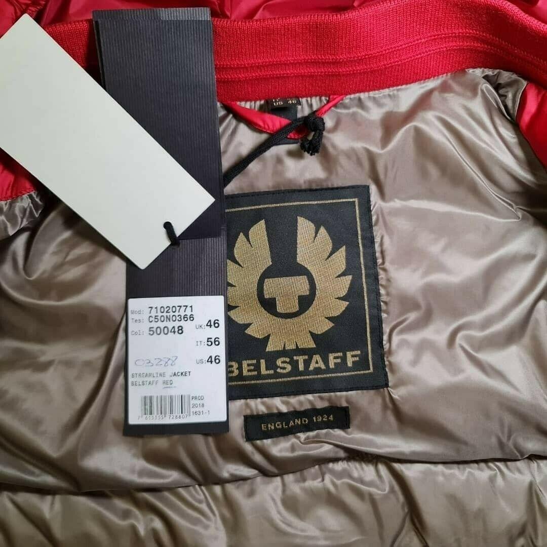 Belstaff Streamline Quilted Down Jacket Red BF