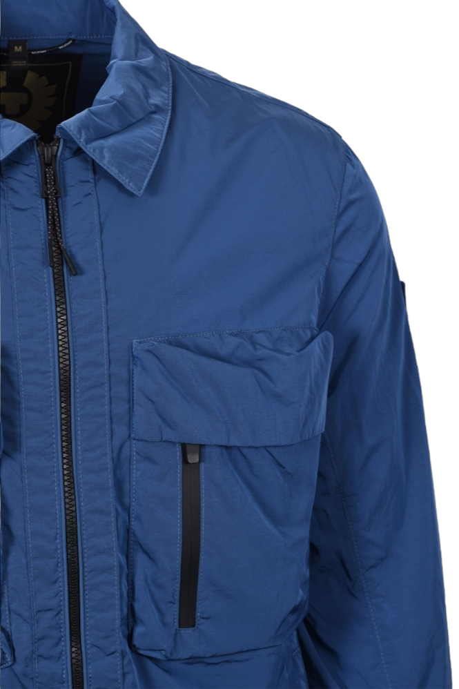 Belstaff Forward Blue Rift Shimmer Shell Overshirt Shackett Black Friday