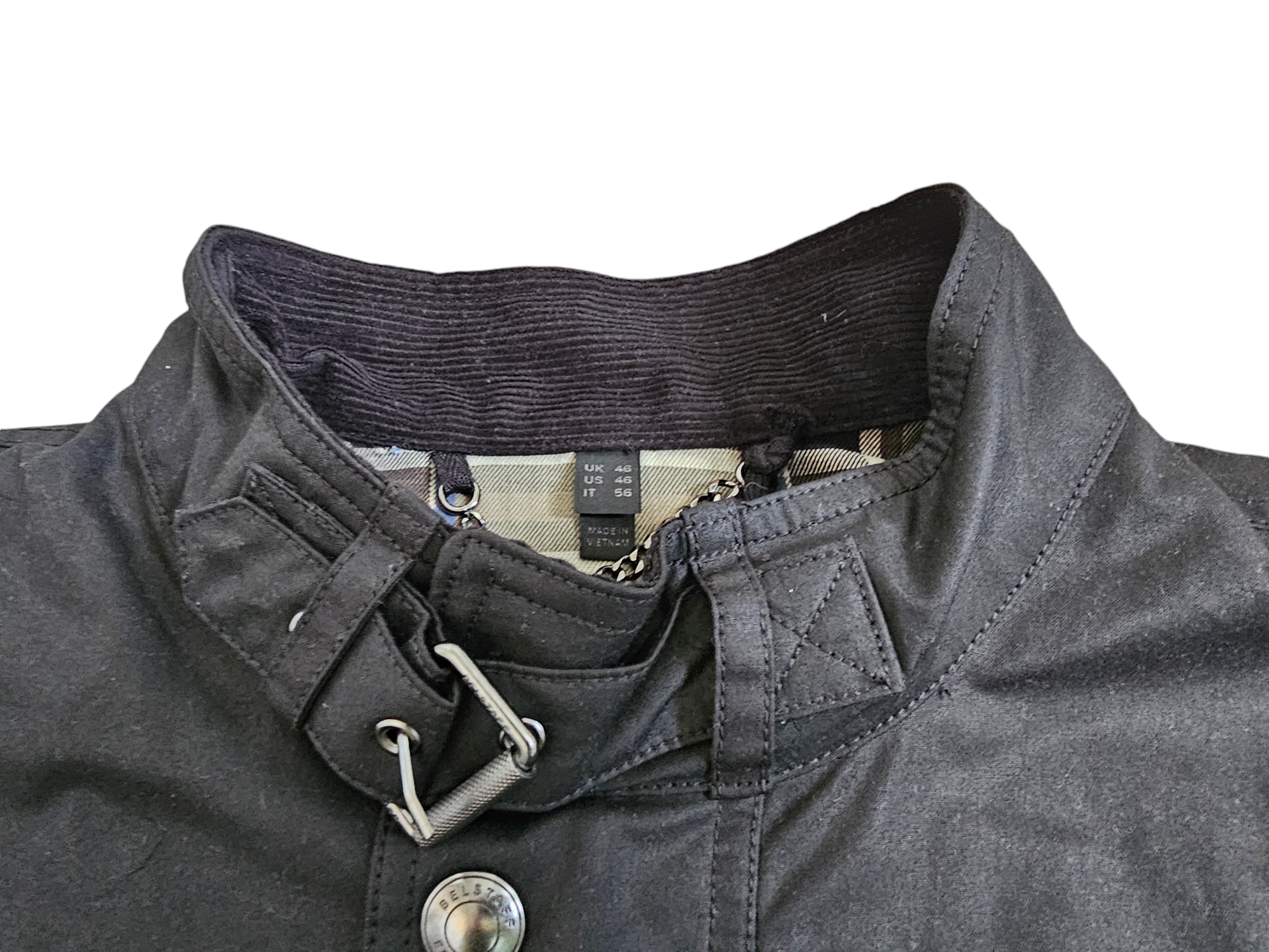 Belstaff Beat Jacket Black Lightweight Waxed Cotton Jacket
