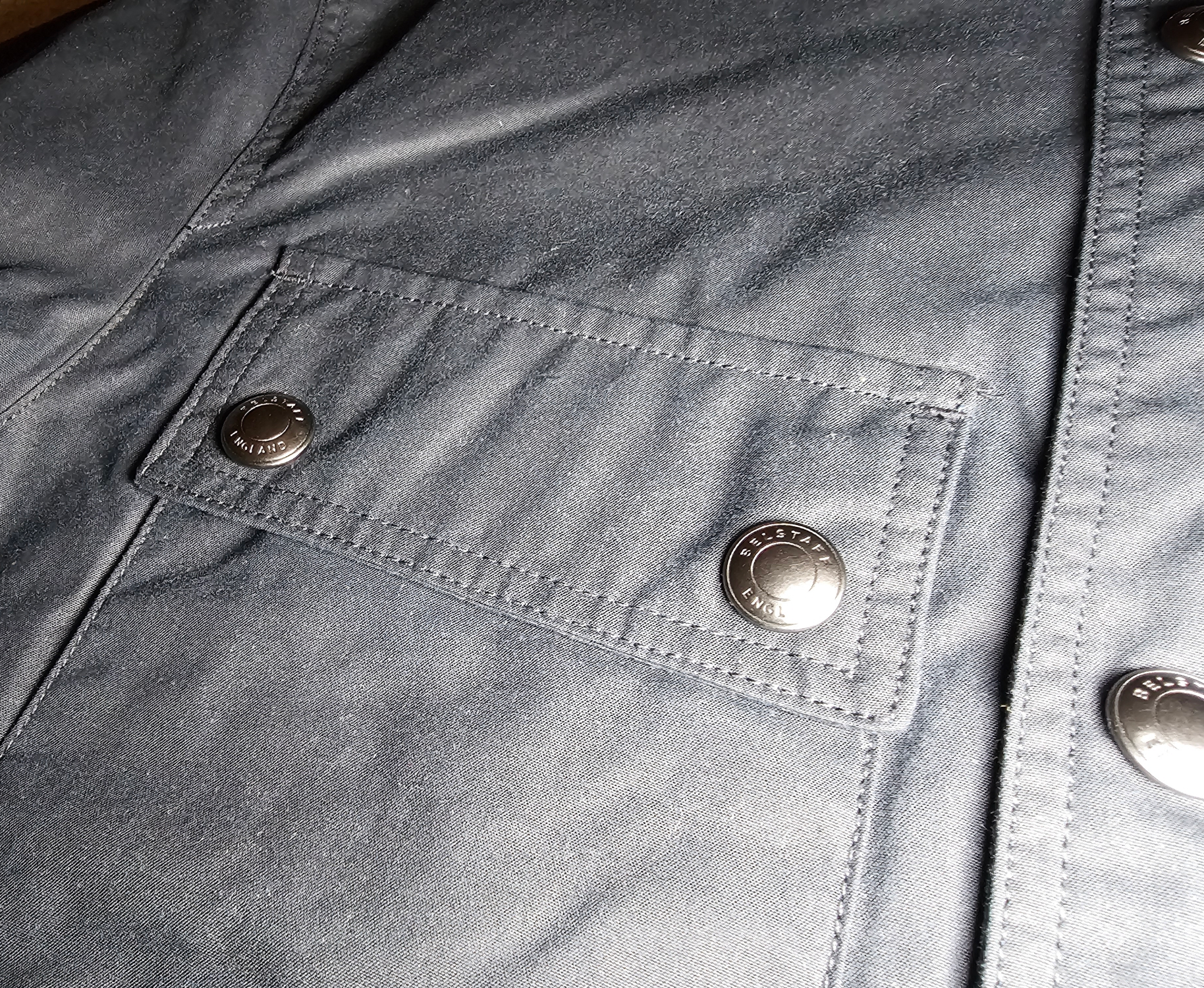 Belstaff Beat Jacket Deep Navy Lightweight Waxed Cotton Jacket