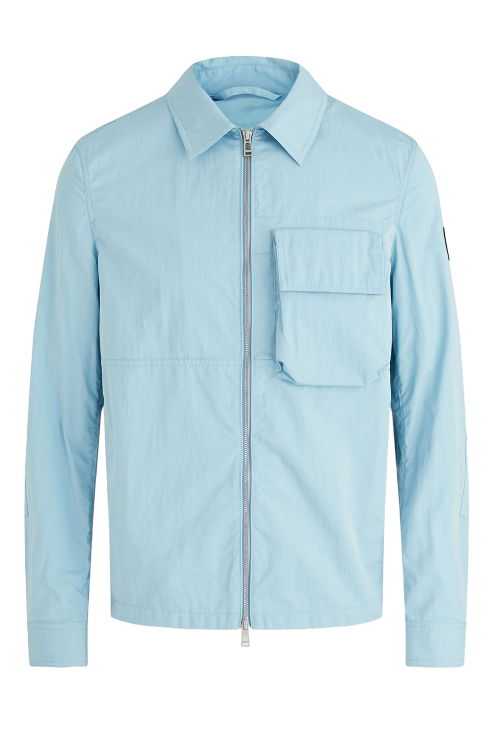 Belstaff Skyline Blue Runner Cotton Blend Overshirt Shackett