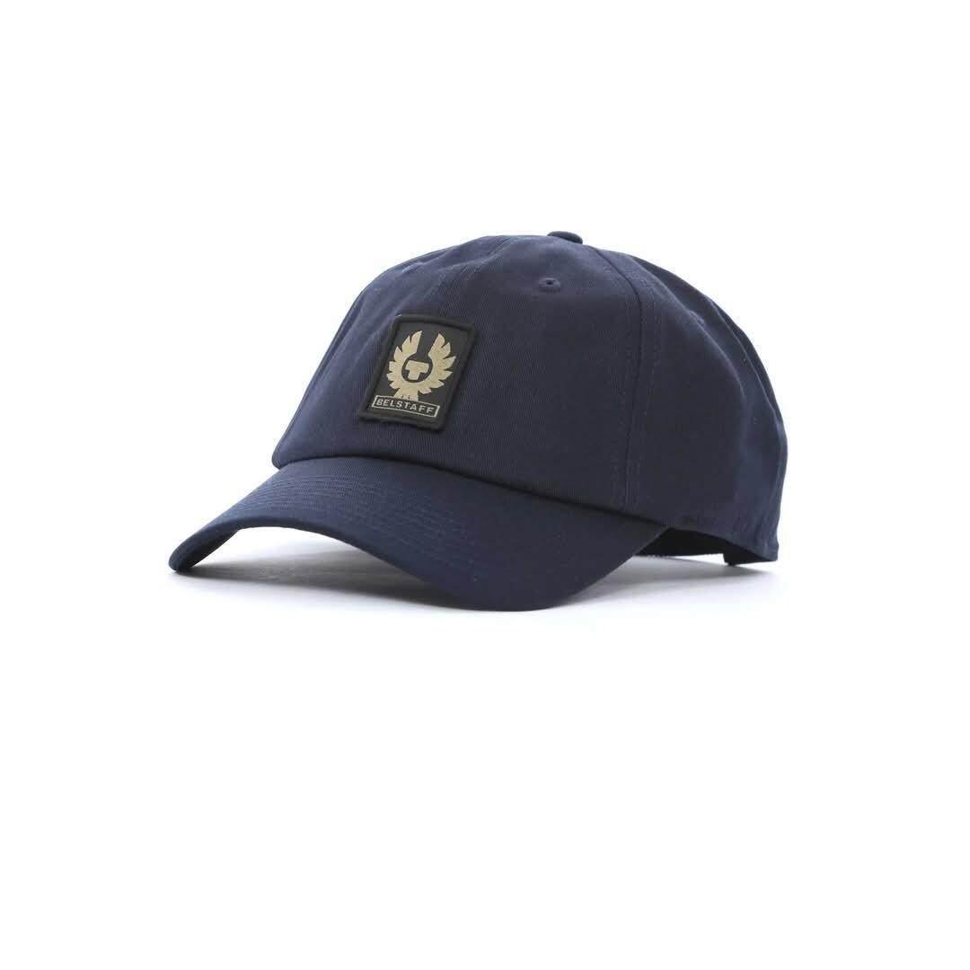 Belstaff Phoenix Patch Cotton Navy Baseball Cap