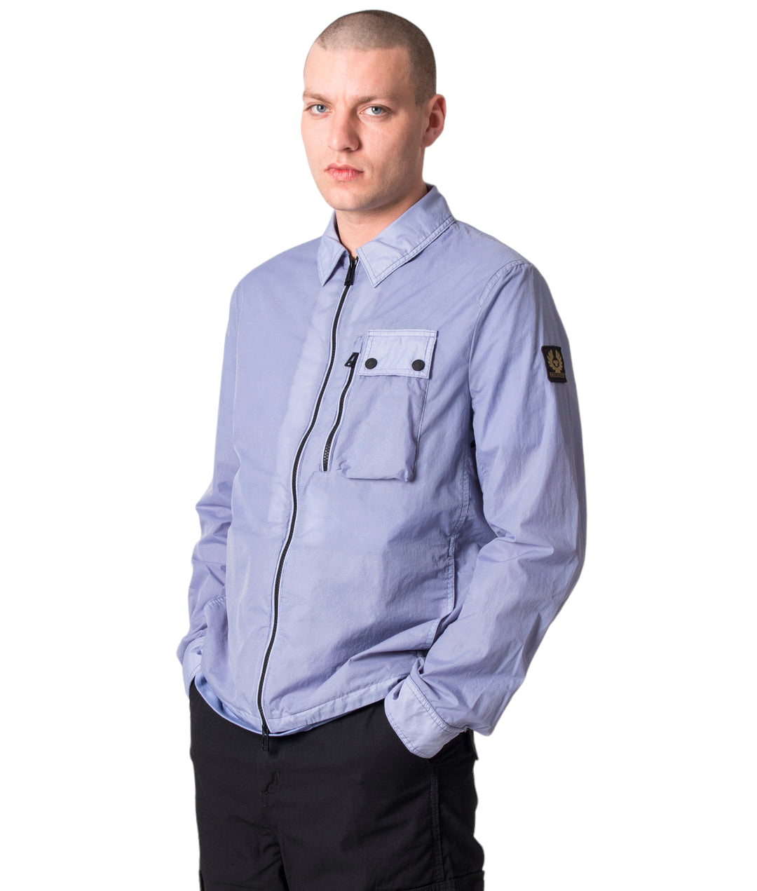 Belstaff Mauve Ripstop Rail Overshirt Shackett