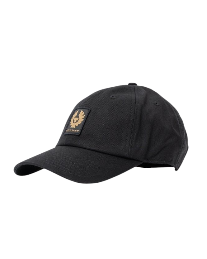 Belstaff Phoenix Patch Cotton Black Baseball Cap