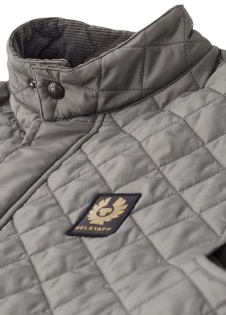 Belstaff Icon Quilted Nyon Waistcoat / Gilet Gunmetal Grey