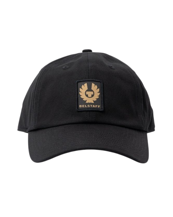Belstaff Phoenix Patch Cotton Black Baseball Cap