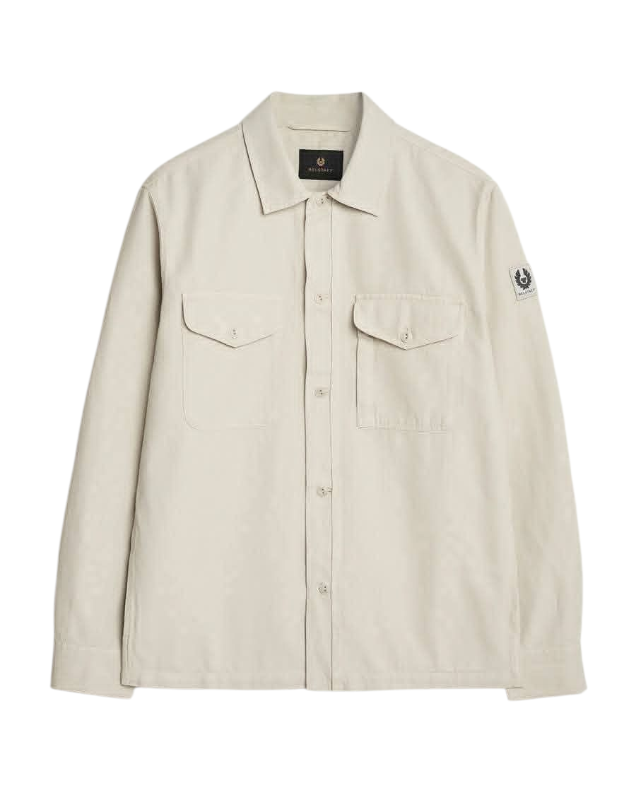 Belstaff CS60 Overshirt Stone Beige Cotton Overshirt Shackett
