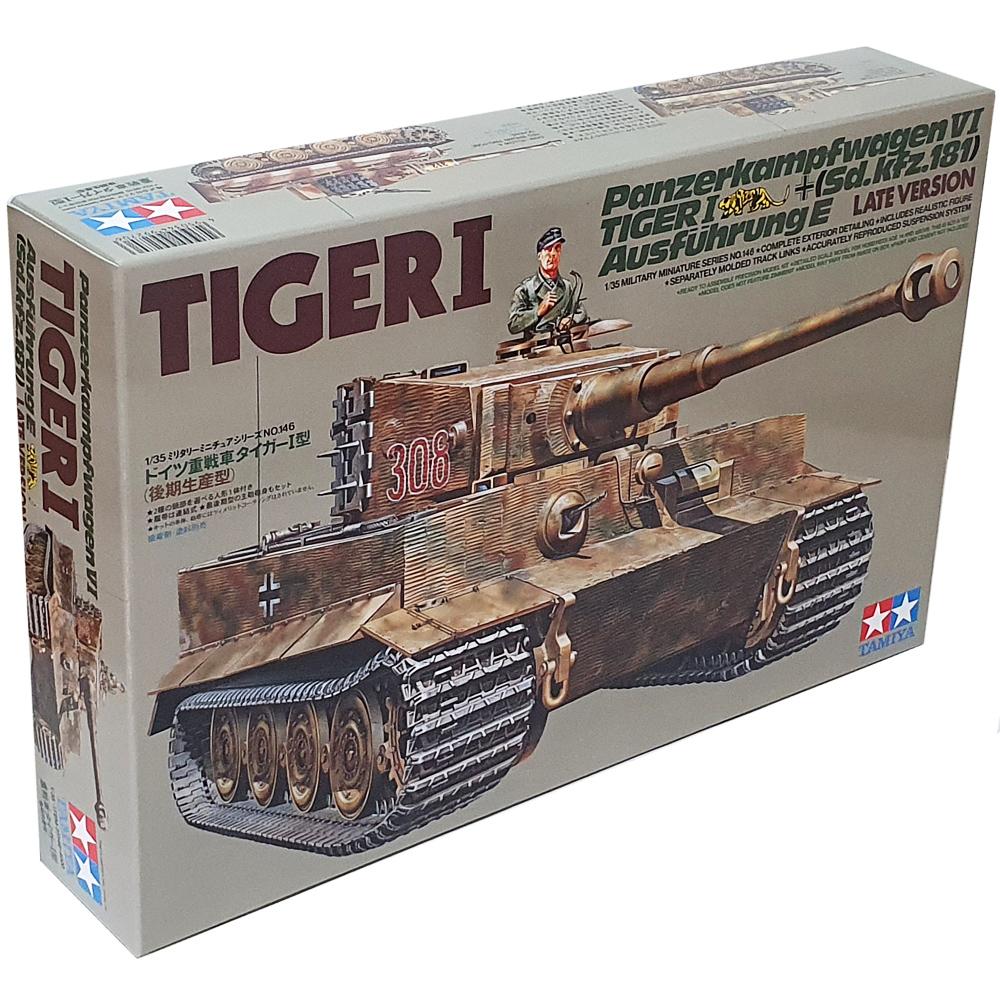 Tamiya Tiger I Late Production Model Set Scale 135