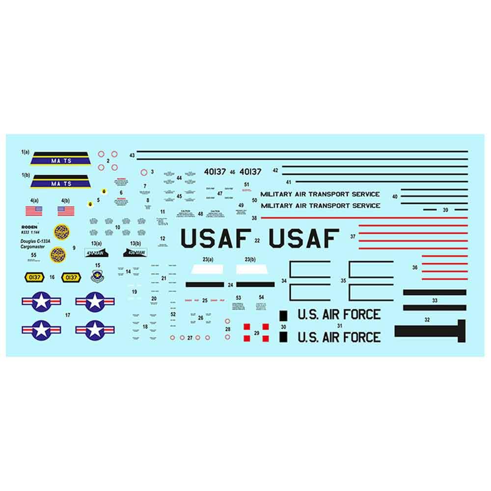 Roden Douglas C-133A Cargomaster Military Aircraft Model Kit Scale 1/144
